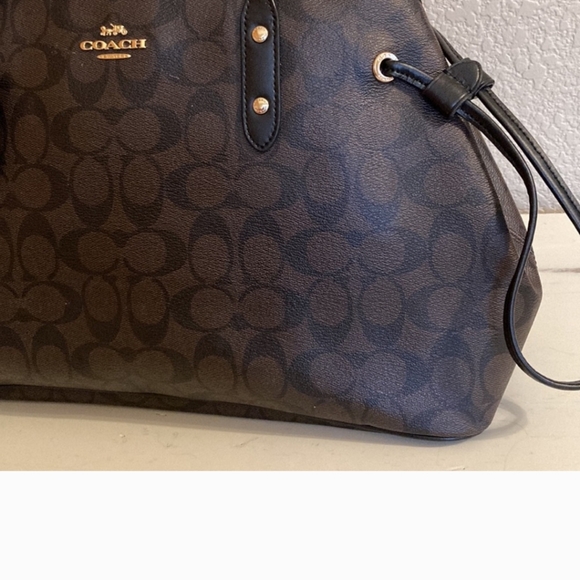 Coach | Bags | Coach Drawstring Carryall Signature Canvas Bag | Poshmark